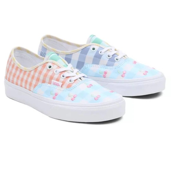 Vans | Shoes | New Vans Cherry Embroidered Pastel Rainbow Authentic ...